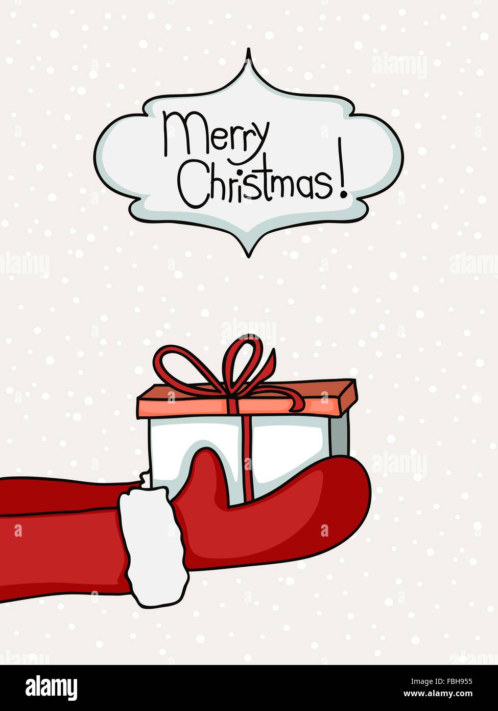 Hands writing santa claus Stock Vector Images - Alamy