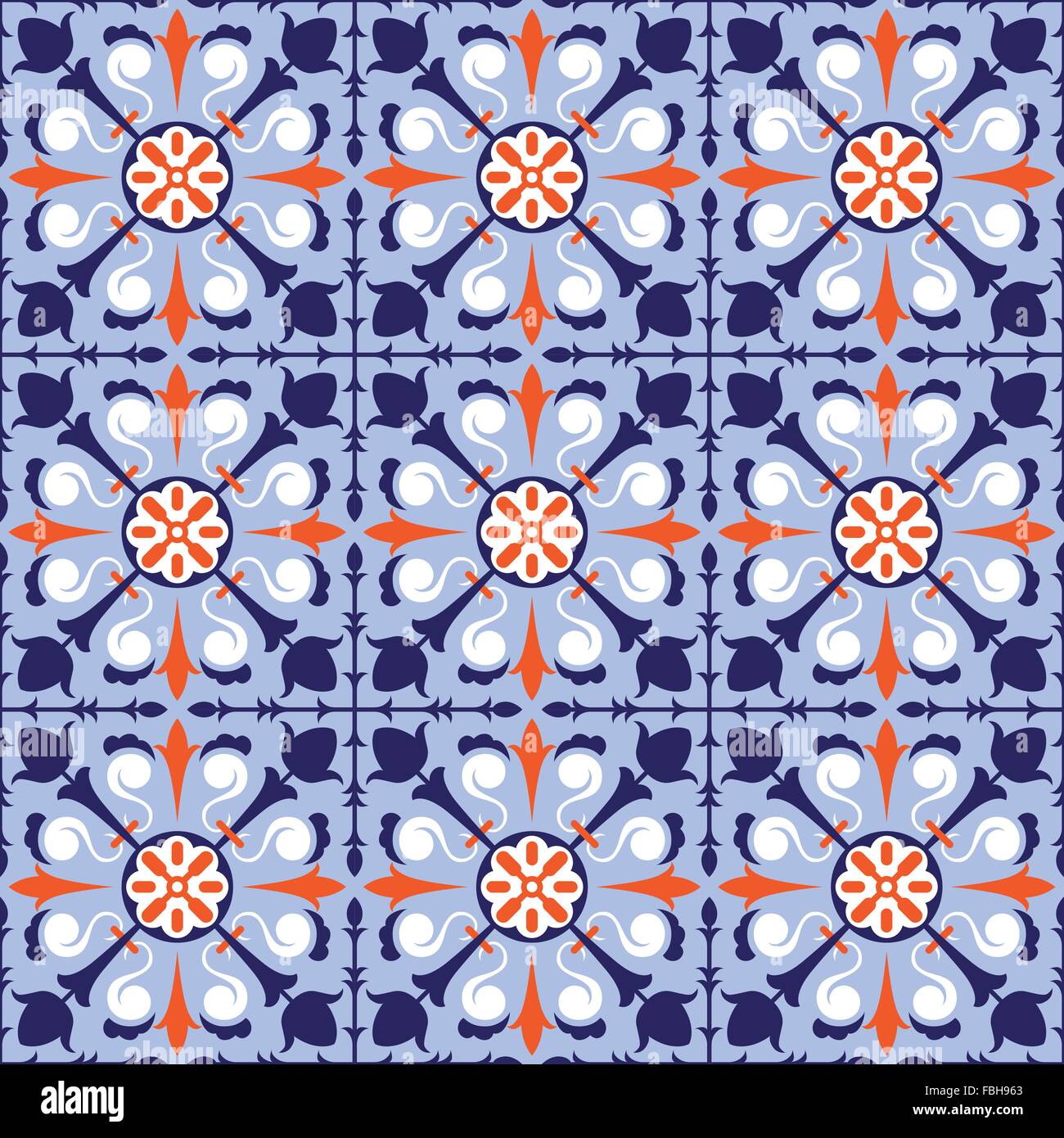 colorful arabic style tiles - seamless pattern Stock Vector Image & Art ...
