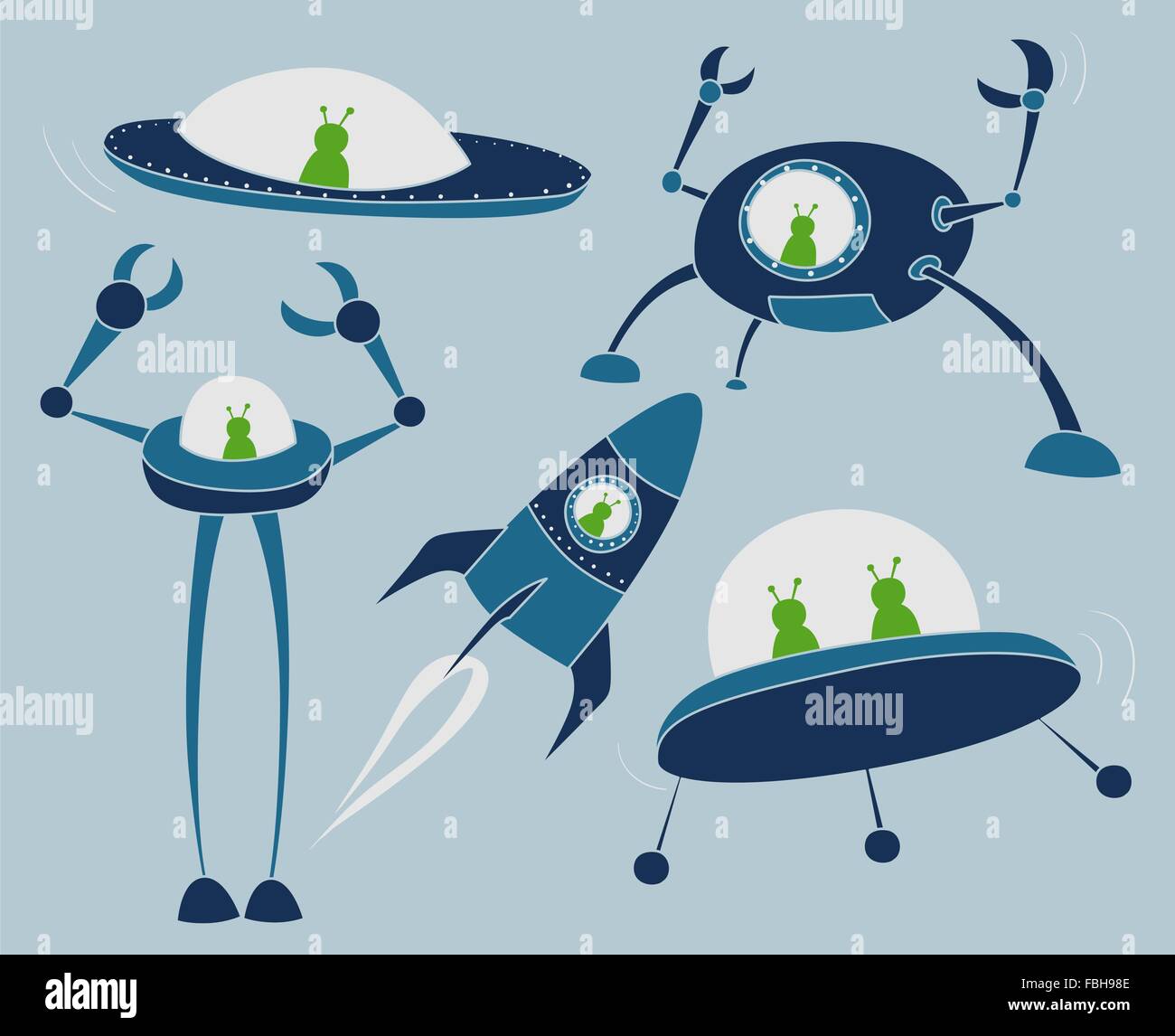 Alien vehicles Stock Vector Images - Alamy