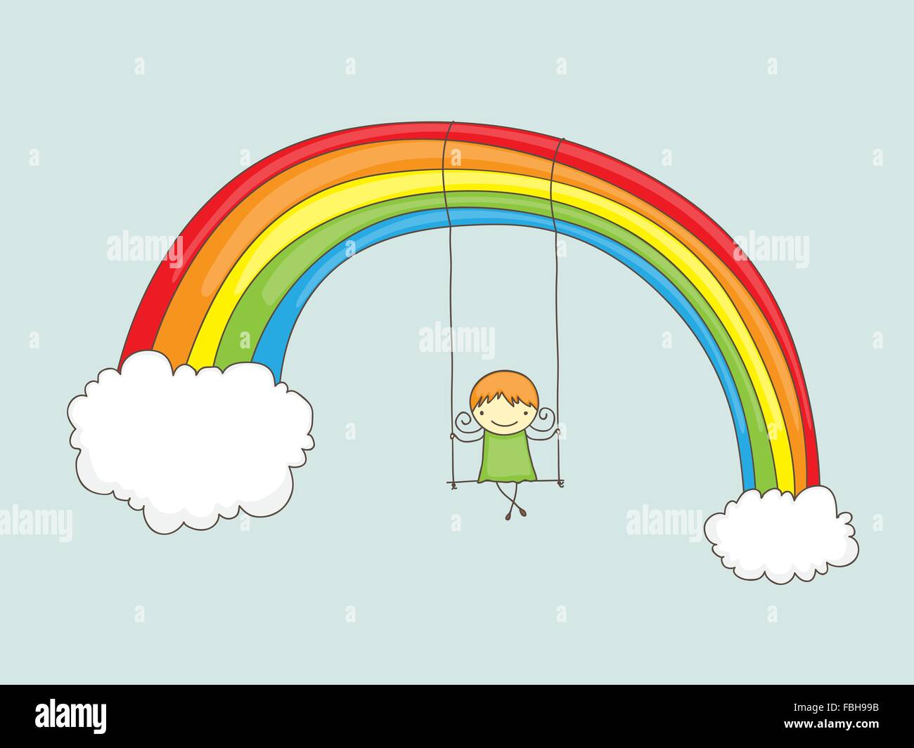 Childish girl Stock Vector Images - Alamy