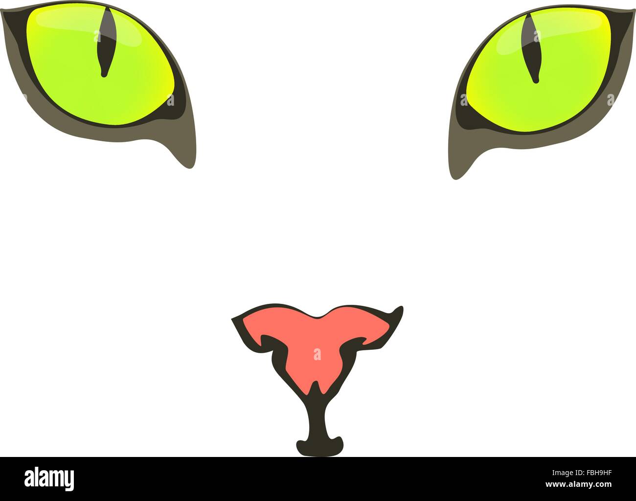 Evil face eyes Stock Vector Images - Alamy