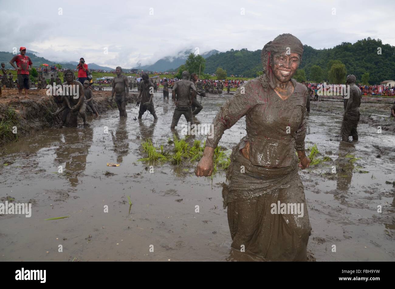 Rice planting festival Stock Photo - Alamy