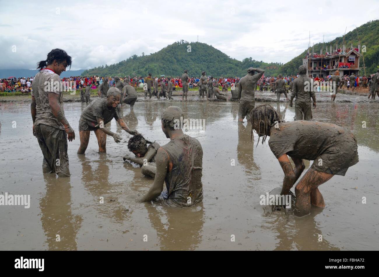 Mud fight hi-res stock photography and images - Alamy