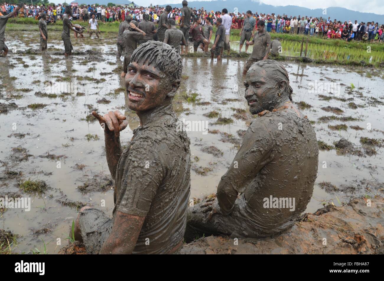 Rice planting festival Stock Photo - Alamy