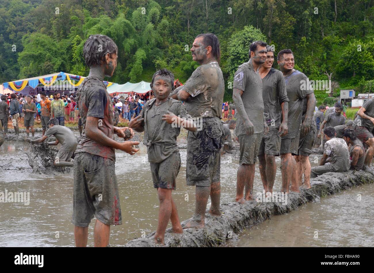 Rice planting festival Stock Photo - Alamy