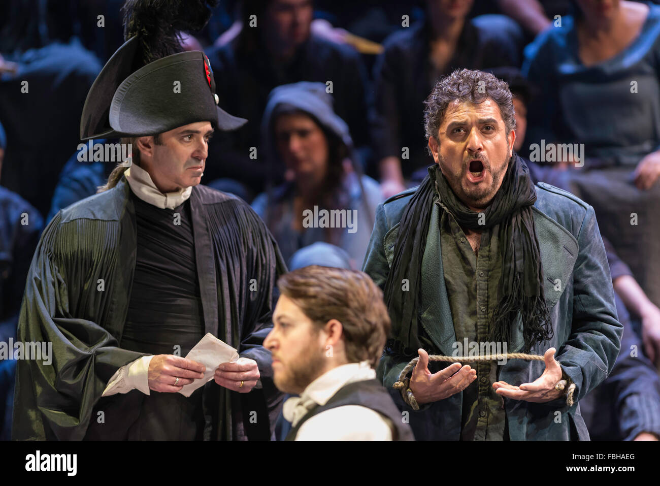 Leeds, UK. 16th January 2016. Opera North performing ‘Andrea Chenier ...