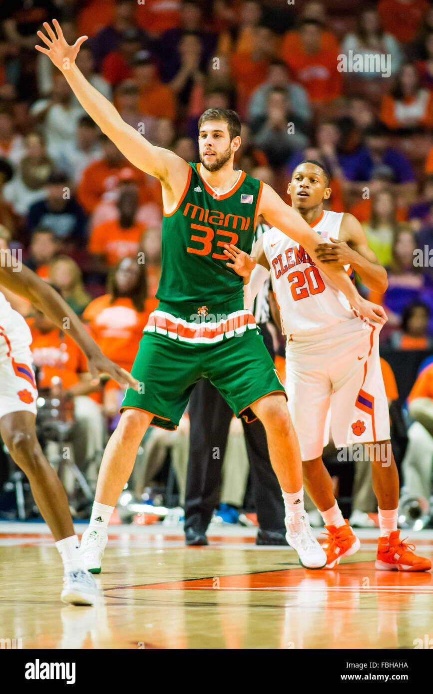 Miami (Fl) Hurricanes forward Ivan Cruz Uceda (33) posts up with ...