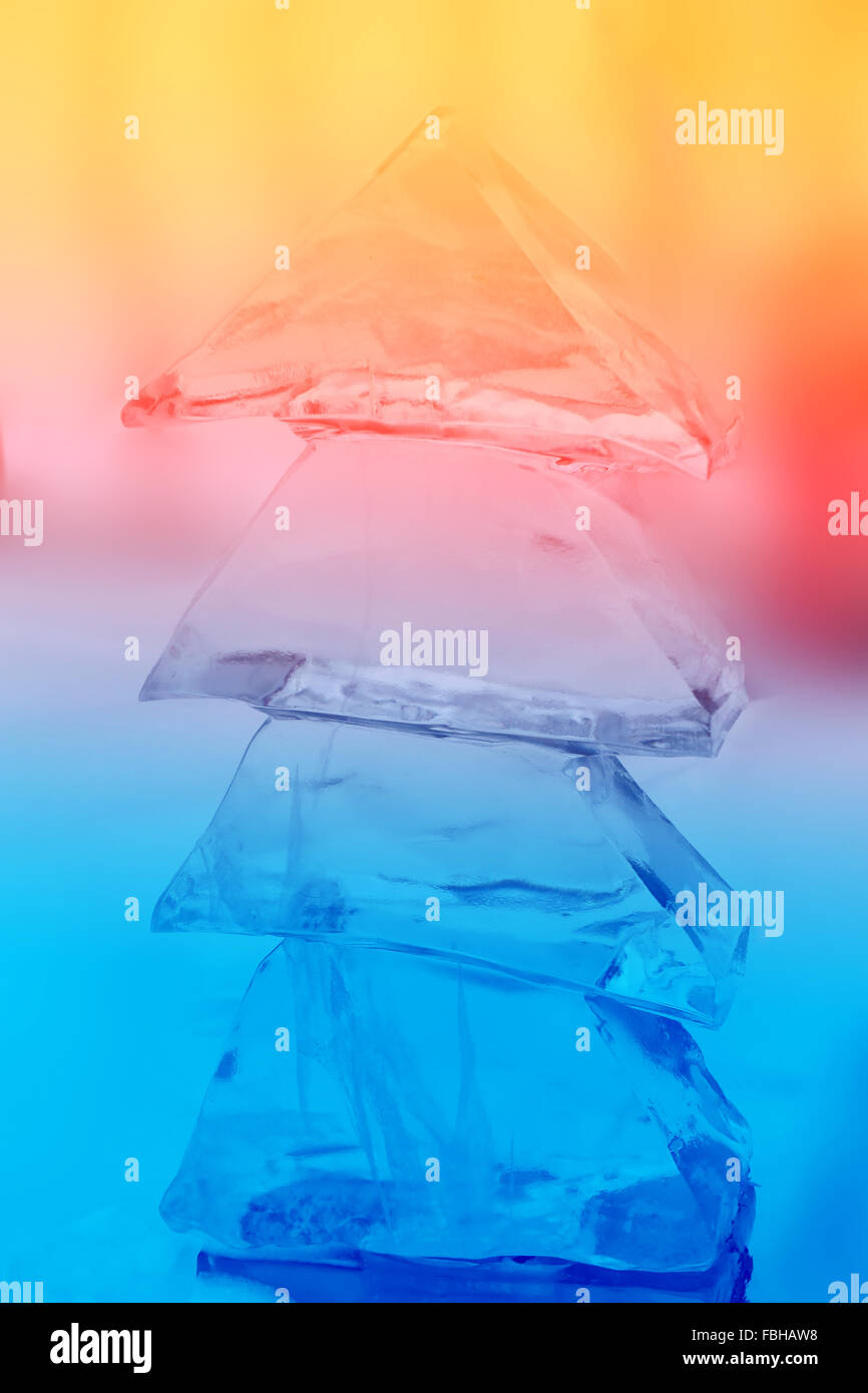 Beautiful Christmas tree out of ice are photographed close up Stock ...