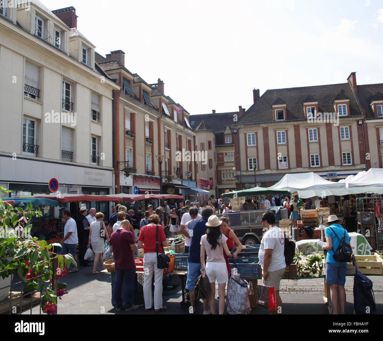 French Market Place Stock Photo - Alamy