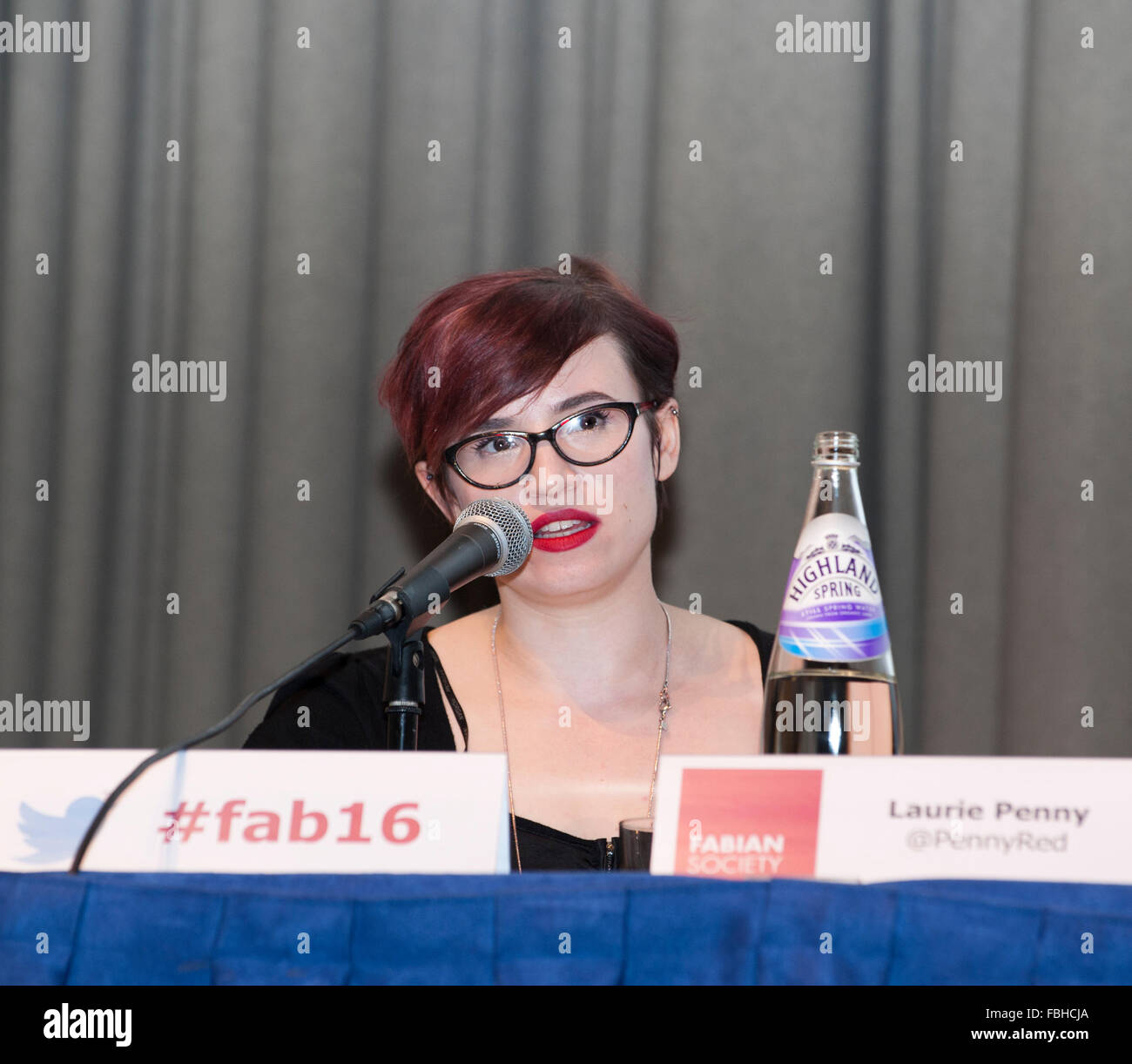 London, UK. 16th Jan, 2016. Laurie Penny, journalist, contributing ...