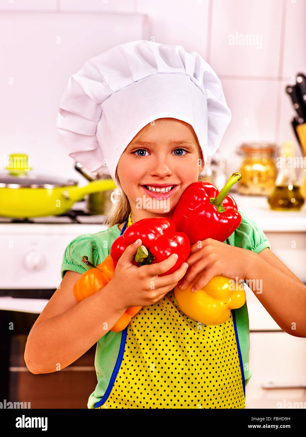 Child cooking at kitchen Stock Photo - Alamy