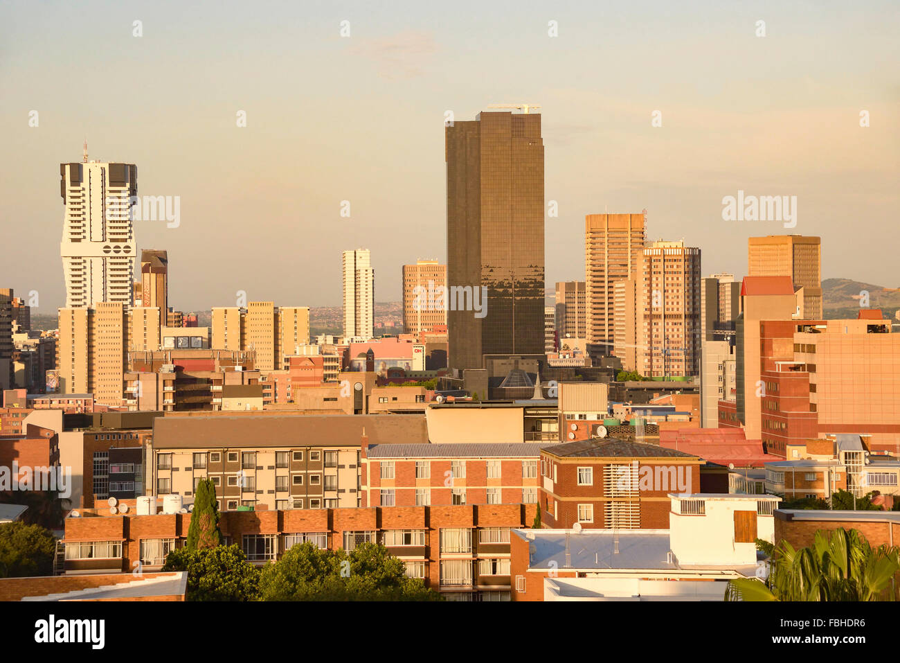 City CBD at sunrise, Pretoria, City of Tshwane Metropolitan ...