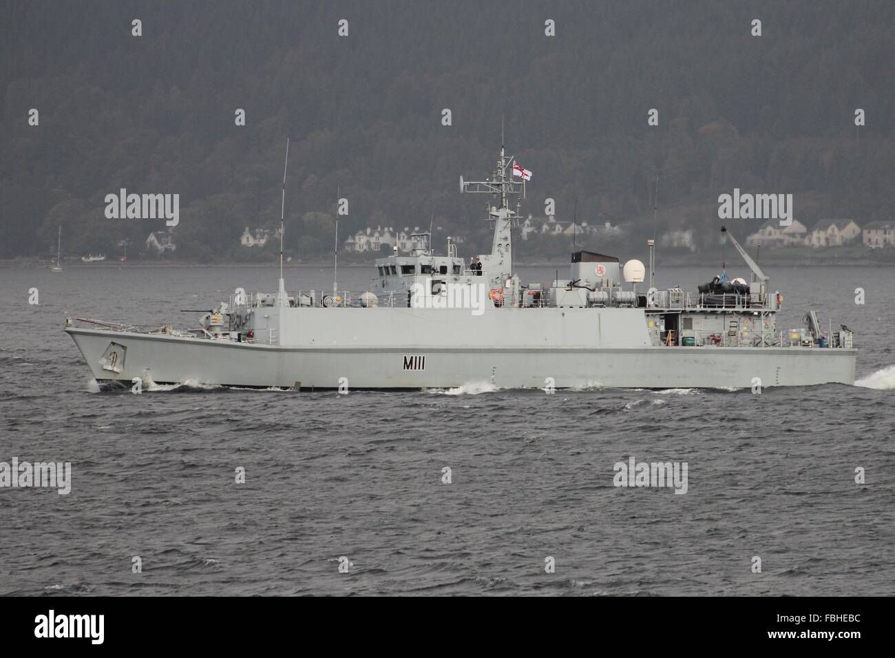 HMS Blyth (M111), a Sandown-class mine countermeasures vessel of the ...