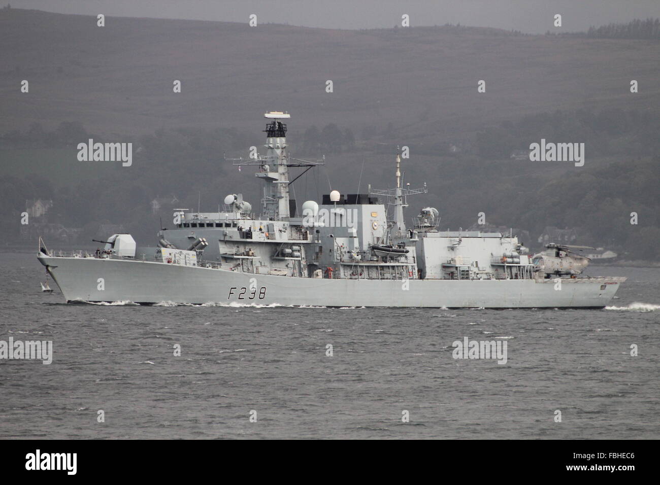 HMS Northumberland (F238), a Duke-class frigate of the Royal Navy ...