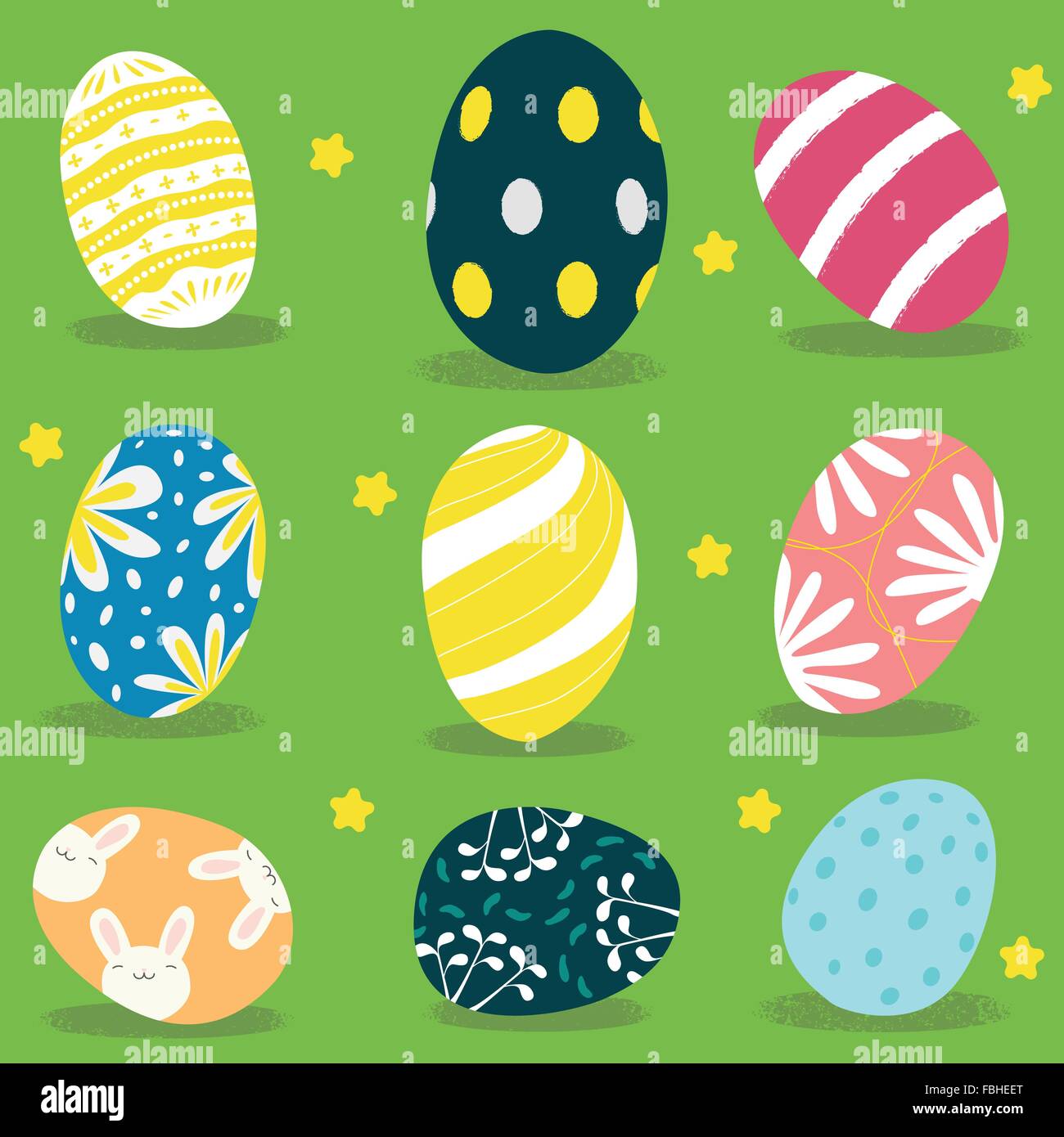 Easter eggs. Vector illustration Stock Vector Image & Art - Alamy