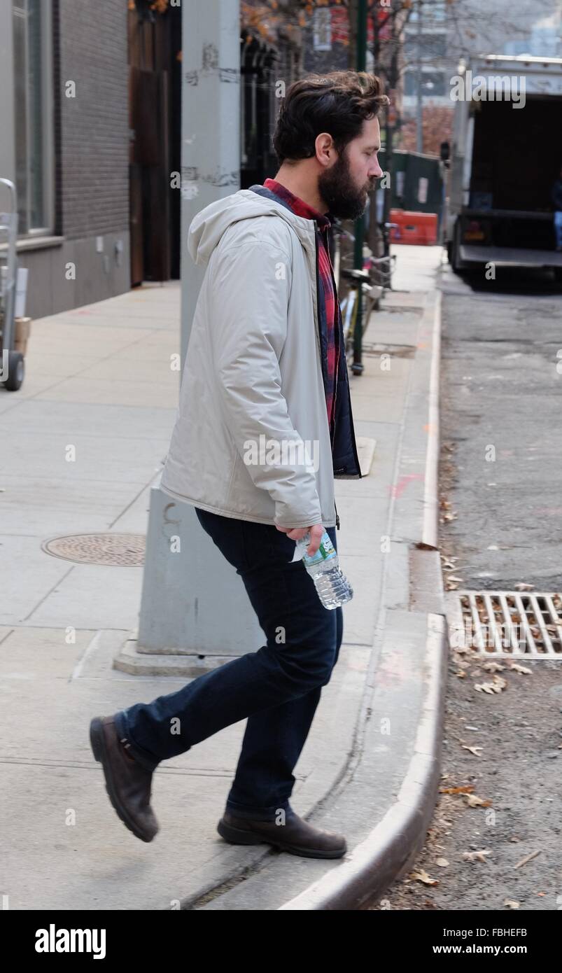 Paul Rudd walking about in Soho Featuring: Paul Rudd Where: Manhattan ...