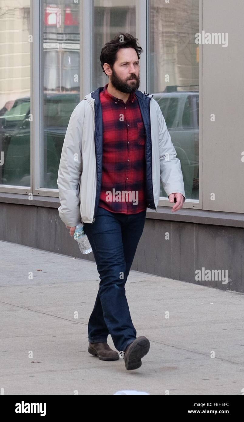 Paul Rudd walking about in Soho Featuring: Paul Rudd Where: Manhattan ...