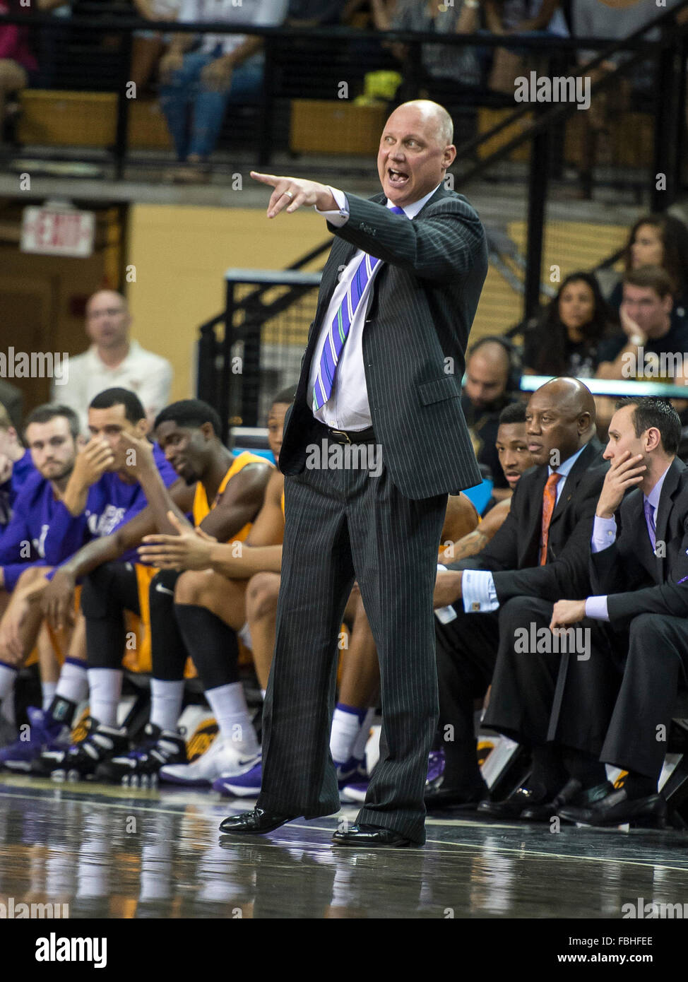 Orlando, FL, USA. 16th Jan, 2016. East Carolina Pirates head coach Jeff ...