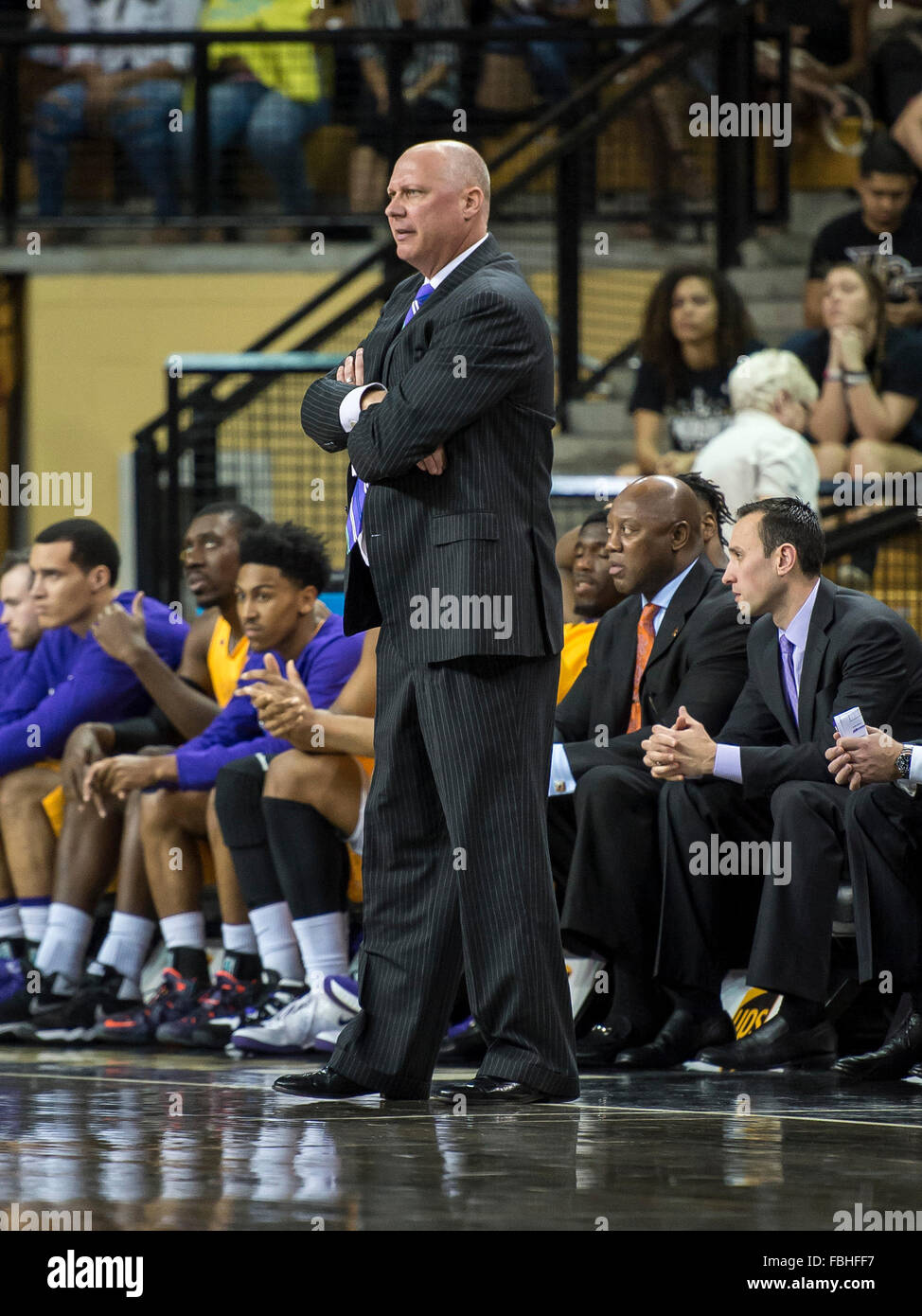 Orlando, FL, USA. 16th Jan, 2016. East Carolina Pirates head coach Jeff ...
