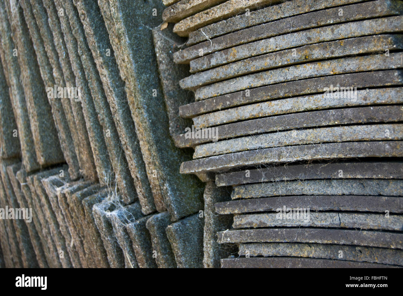 Roof Slate Tile Stack Stock Photo - Alamy