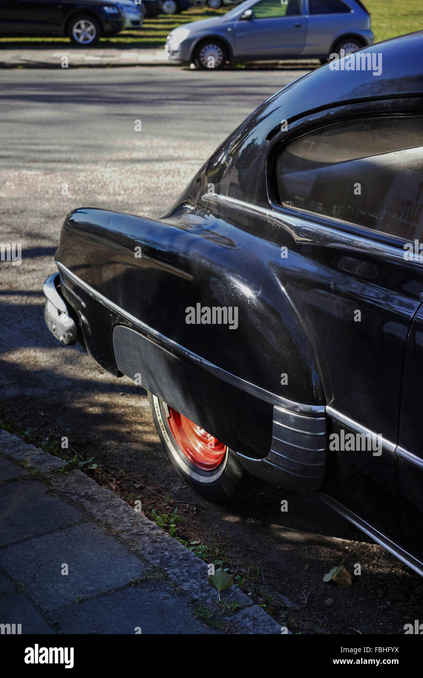 Vintage car, rear view, detail Stock Photo - Alamy