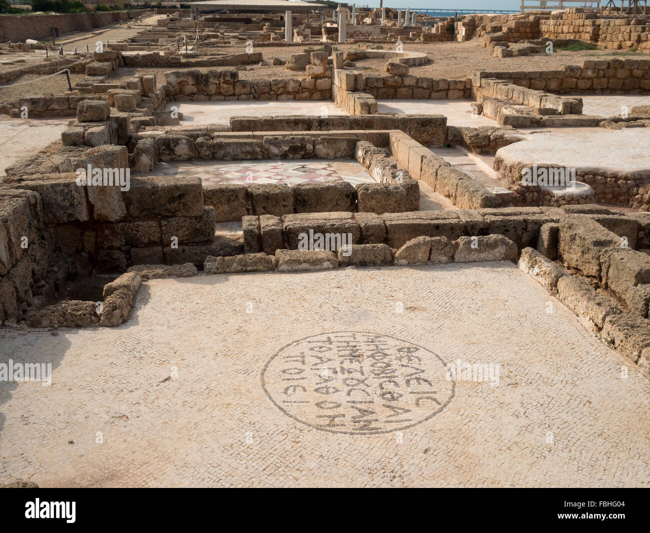 Caesarea caesarea maritima roman bathhouse hi-res stock photography and ...