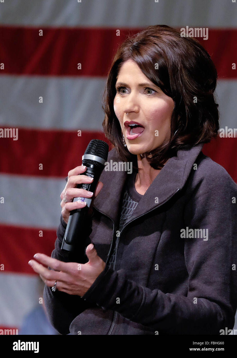 Jan. 16, 2016 - Congresswoman KRISTI NOEM (R-SD) stumps for Republican ...