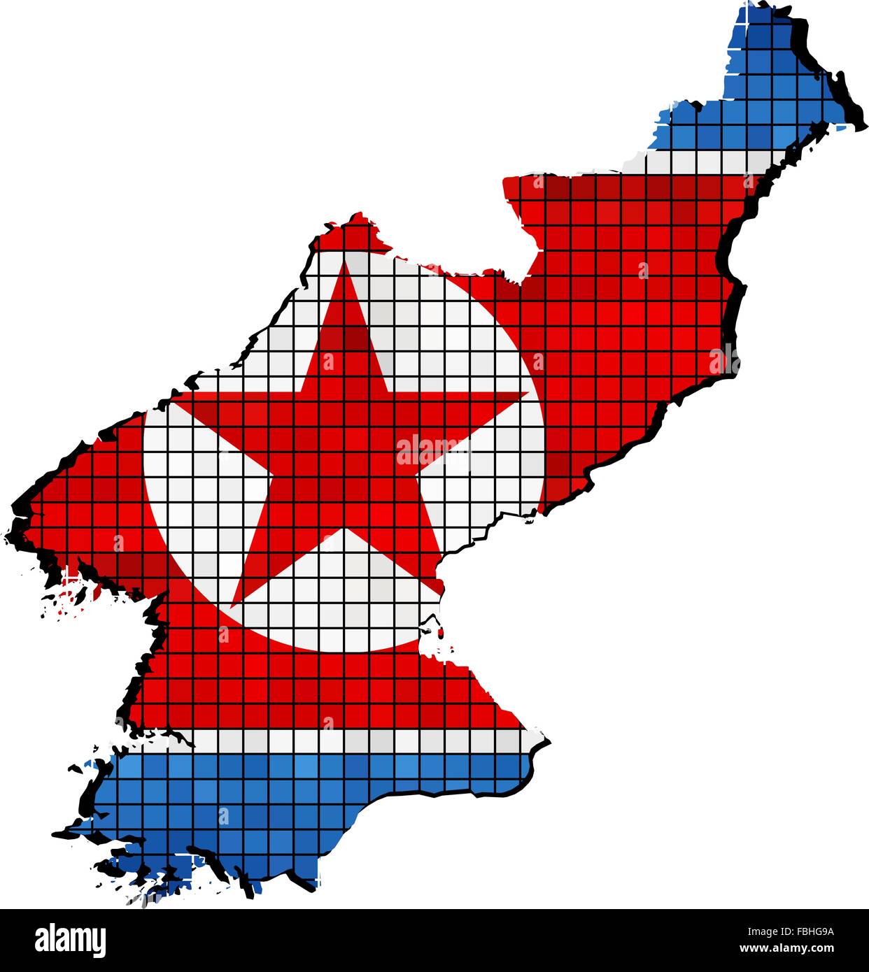 Vector illustrated map north hi-res stock photography and images - Alamy