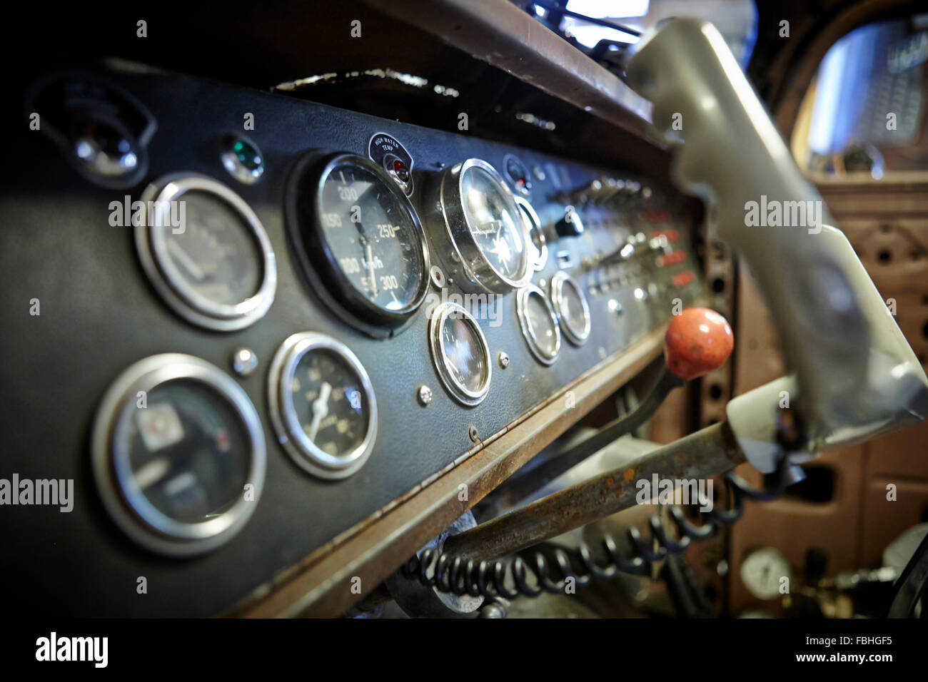 Hot-Rod, Rat-Rod, self-built with airplane radial engine Stock Photo ...