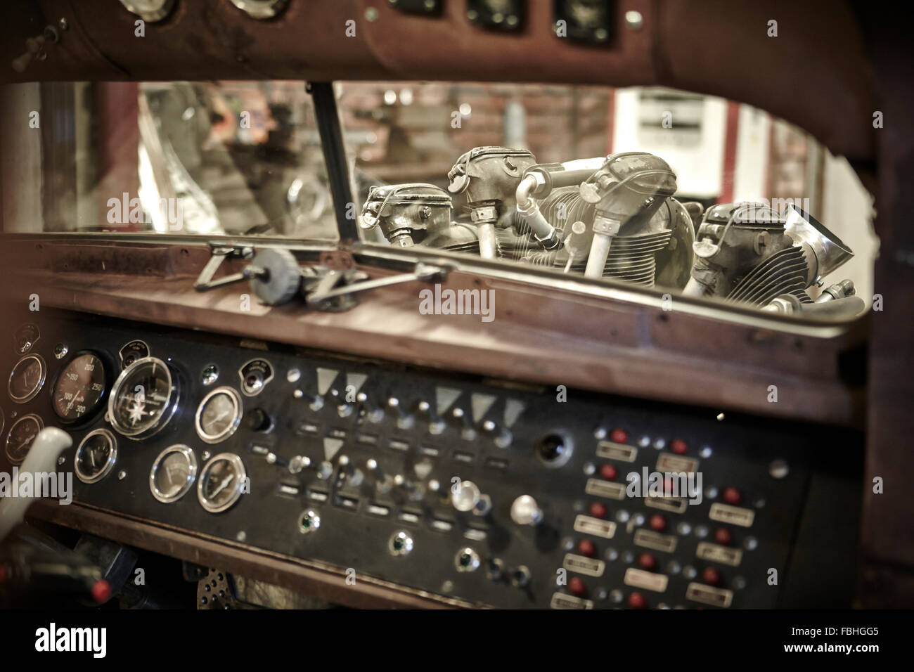 Hot-Rod, Rat-Rod, self-built with airplane radial engine Stock Photo ...