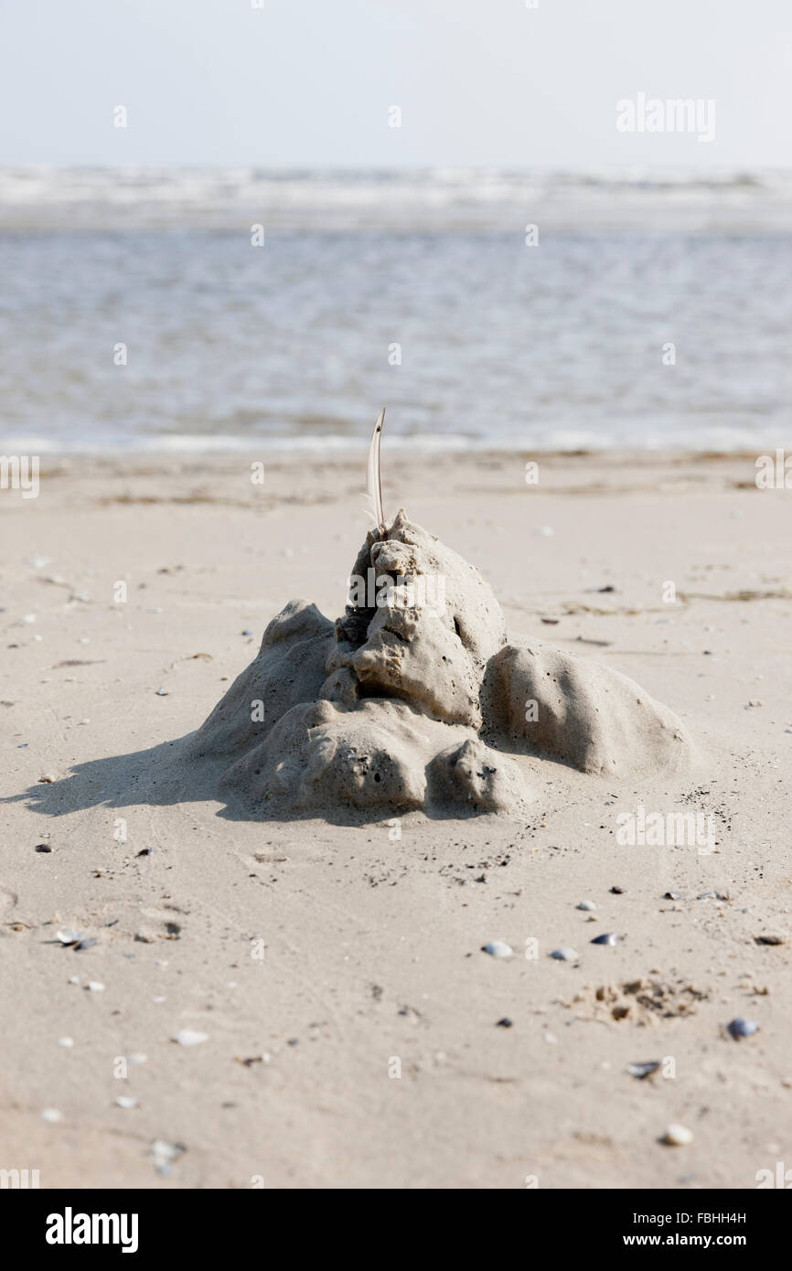 Washed away sand castle hi-res stock photography and images - Alamy