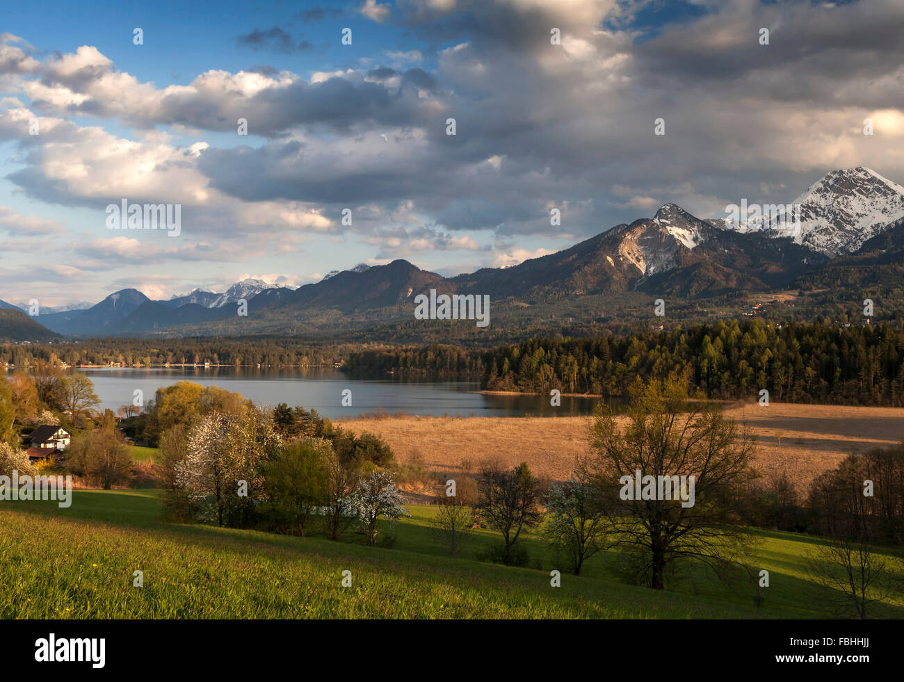 Small lake in the Austrian Alps Stock Photo - Alamy