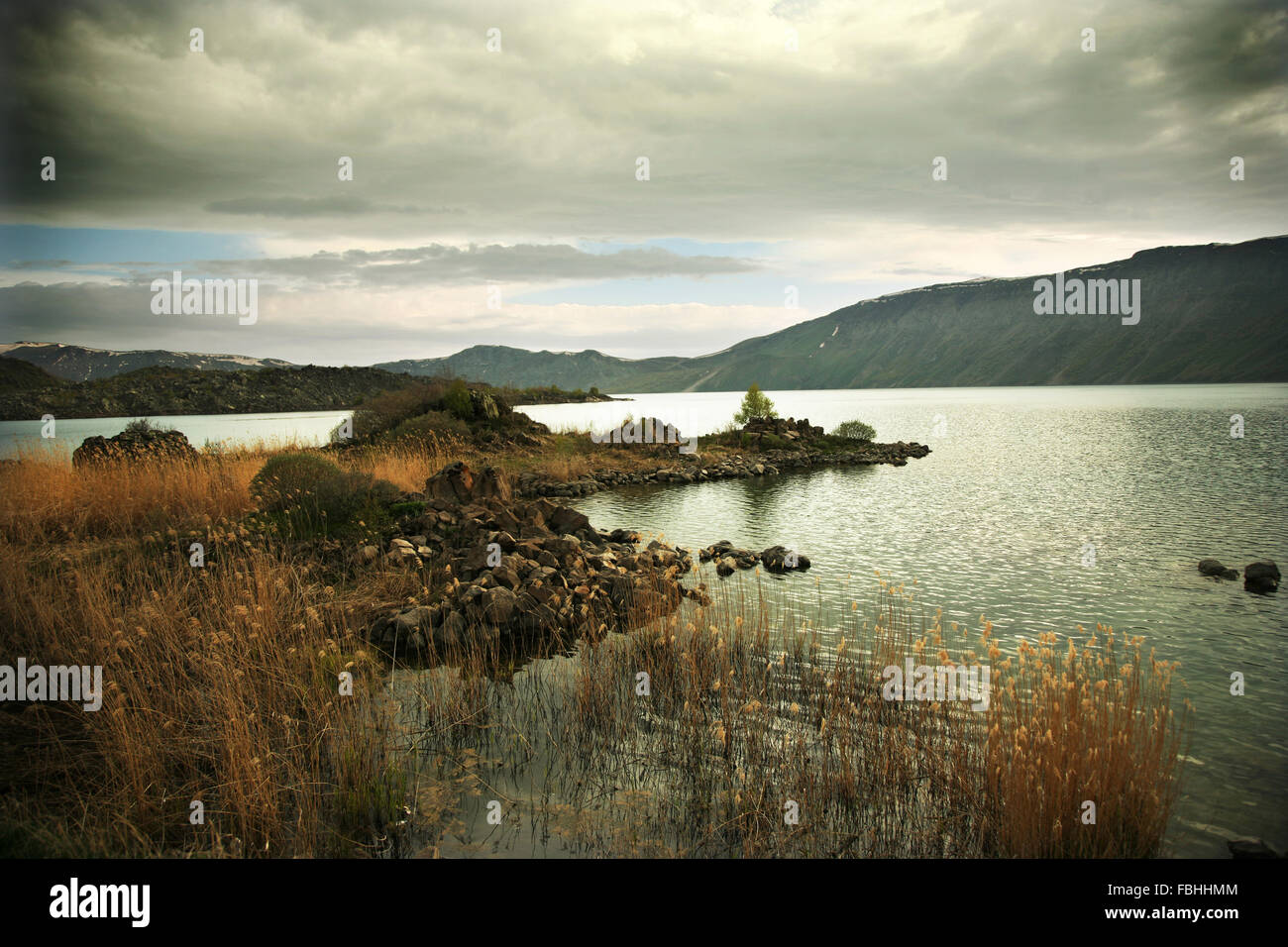 Turkey, Eastern Anatolia Nemrut crater, Ilic Göl (warm lake Stock Photo ...