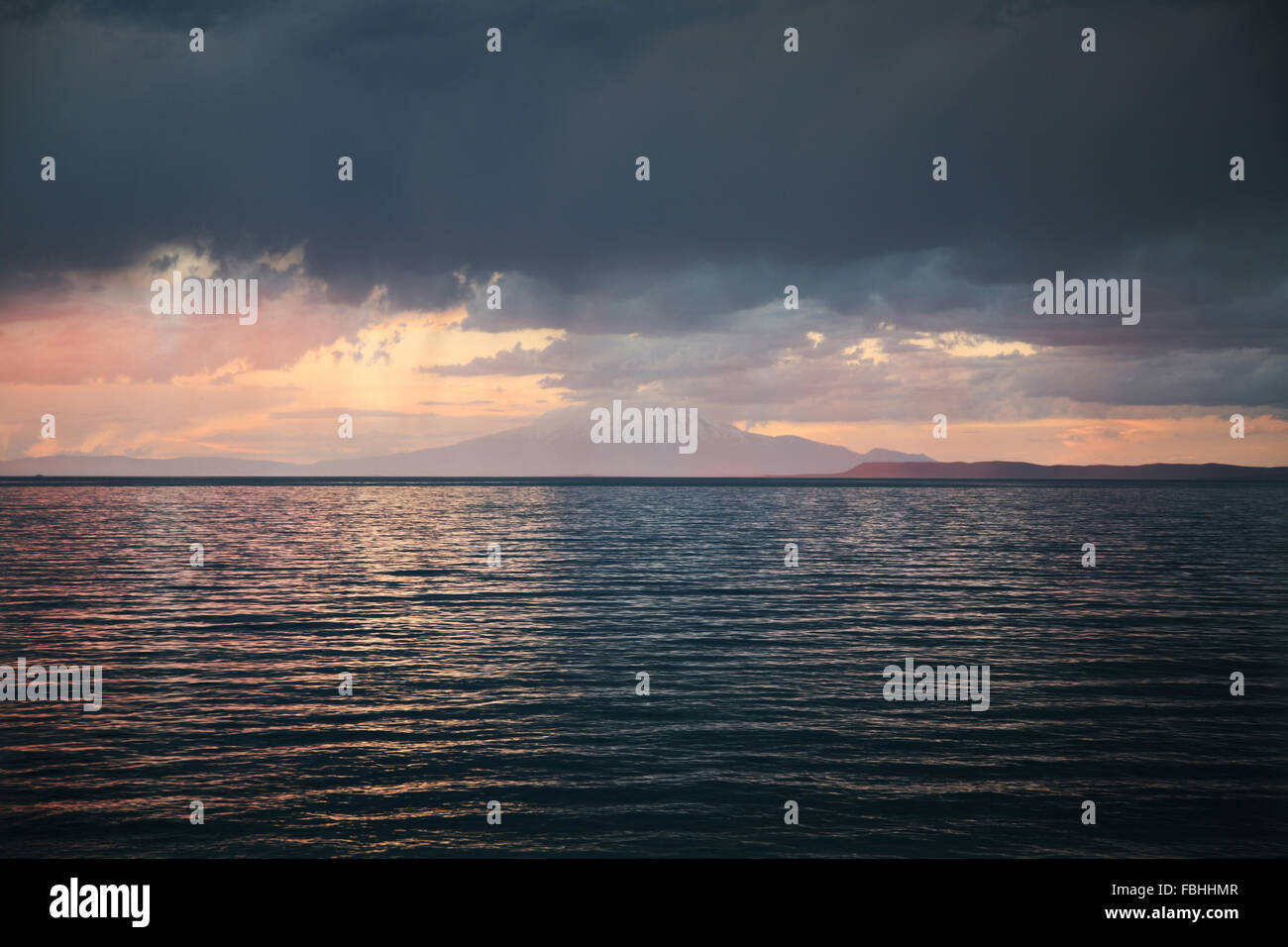 Turkey, Eastern Anatolia Lake Van with Süpan Dagi Stock Photo - Alamy