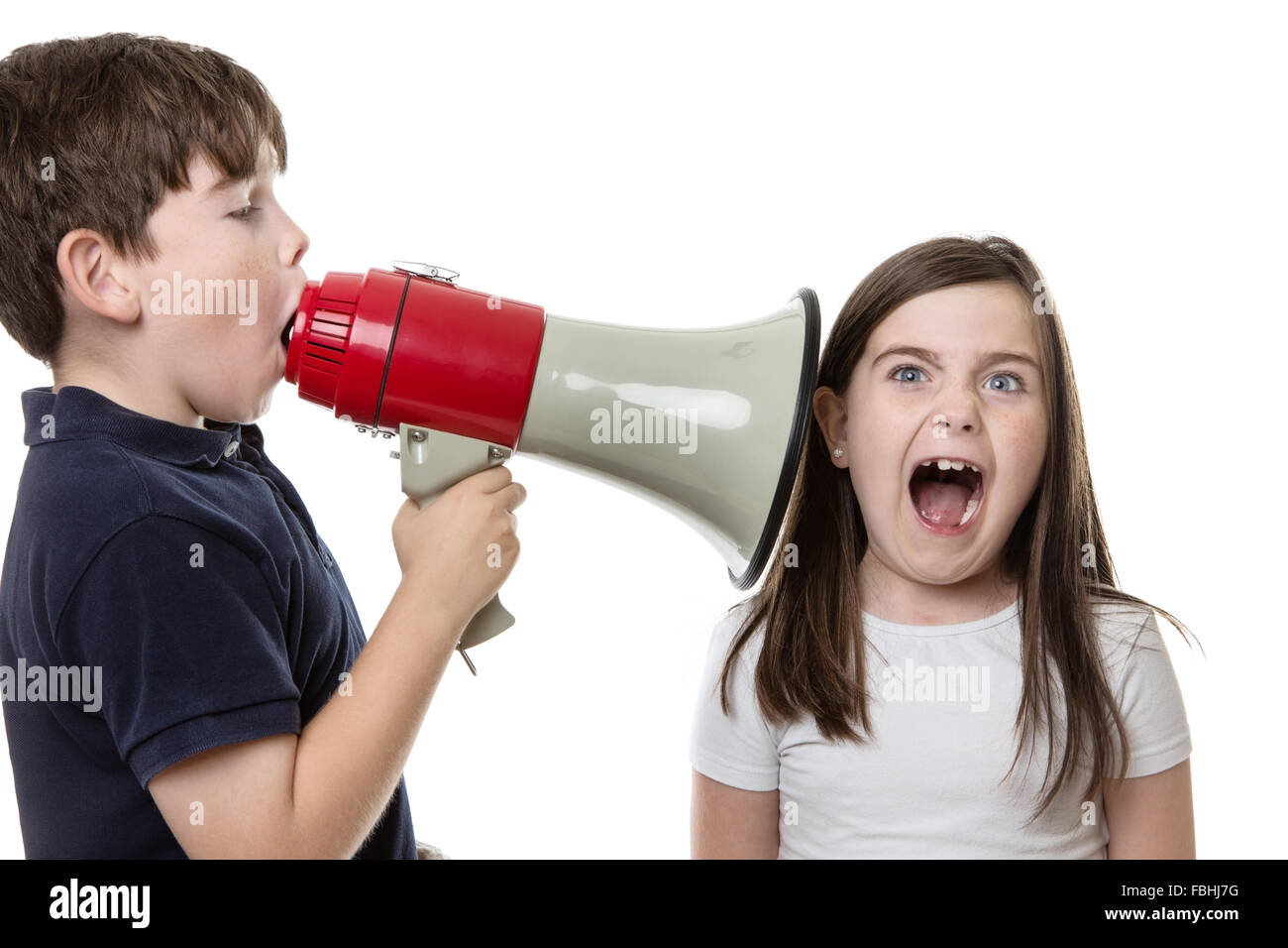 Kids megaphone hi-res stock photography and images - Alamy