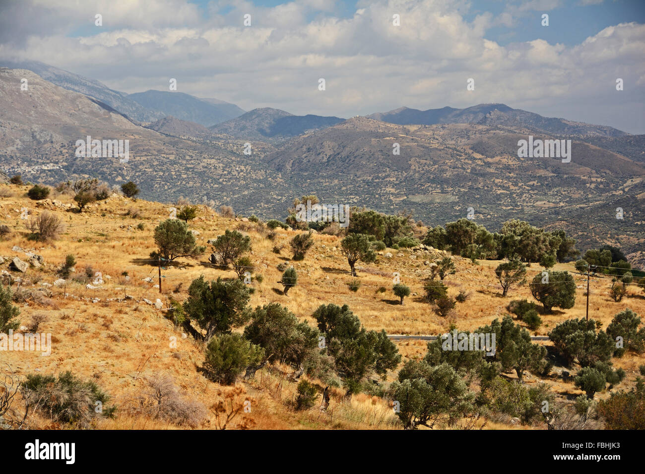 Crete, landscape with Ida mountains Stock Photo - Alamy