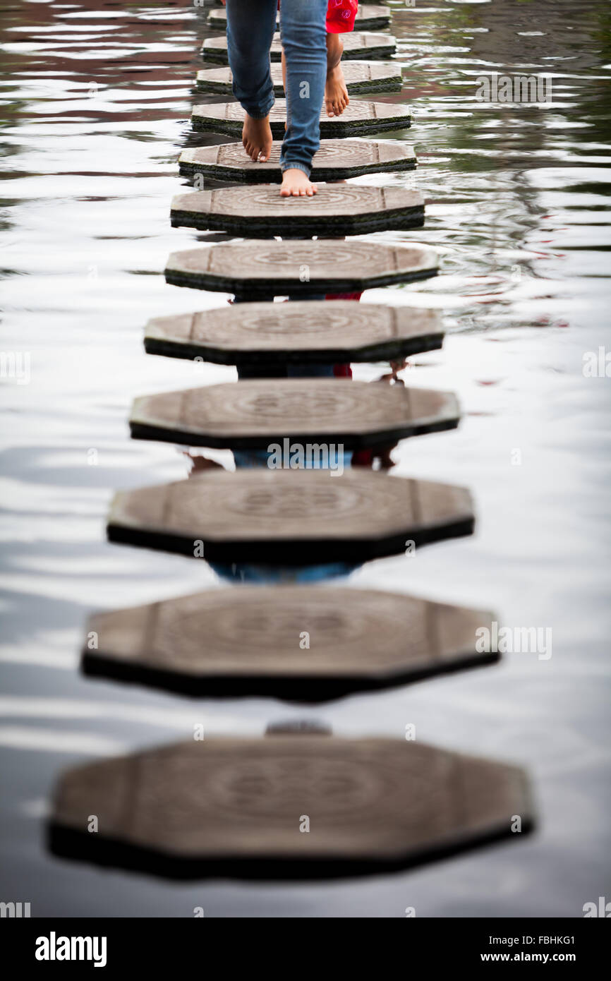 Stepping Stone Path On Water High Resolution Stock Photography and ...