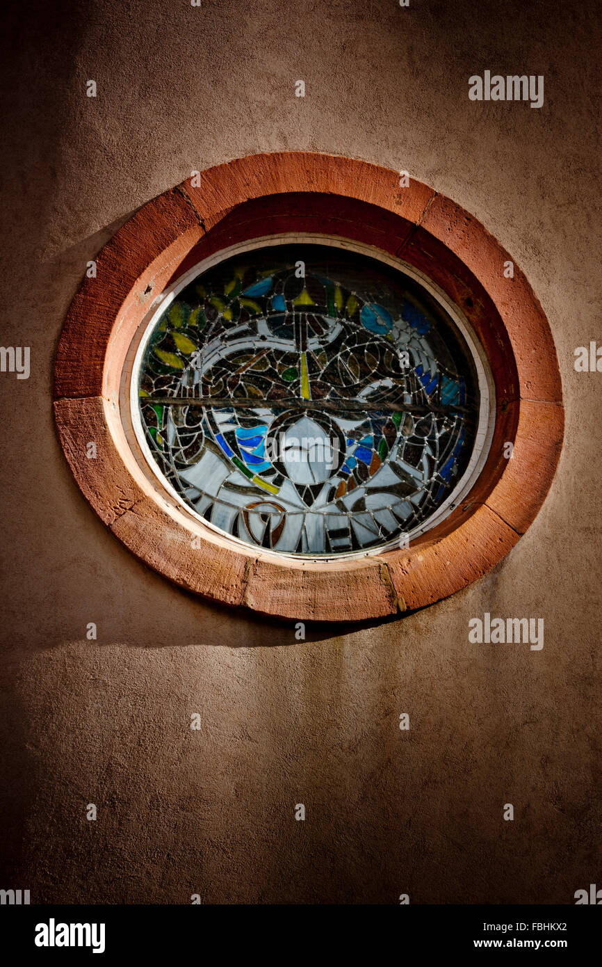 Round glass window Stock Photo - Alamy