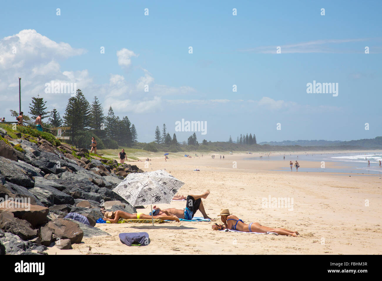 Lennox Head seaside town and its seven mile beach, northern new south ...