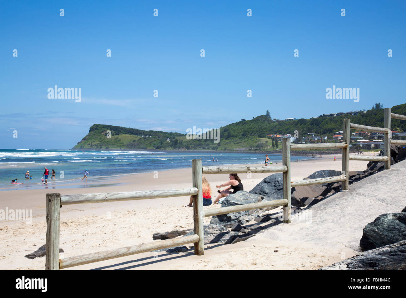 Lennox Head seaside town and its seven mile beach, northern new south ...
