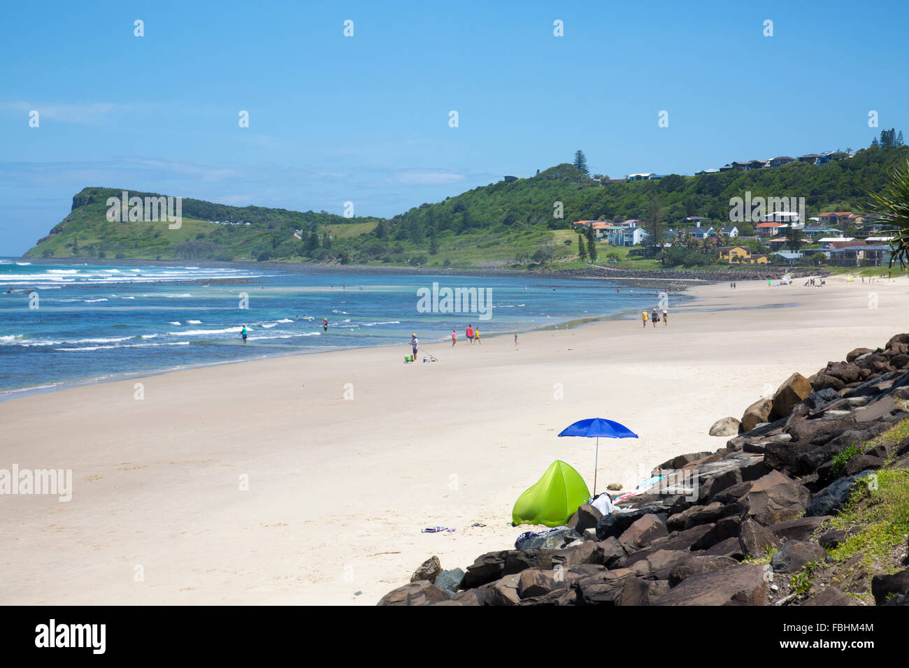 Lennox Head seaside town and its seven mile beach, northern new south ...