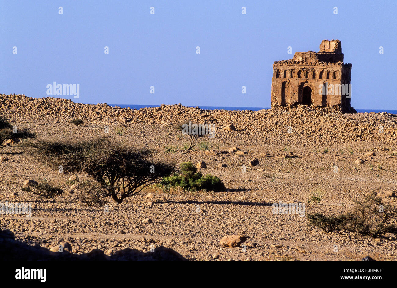 Qalhat, Oman. Remains of Bibi Maryam's Mausoleum Stock Photo - Alamy