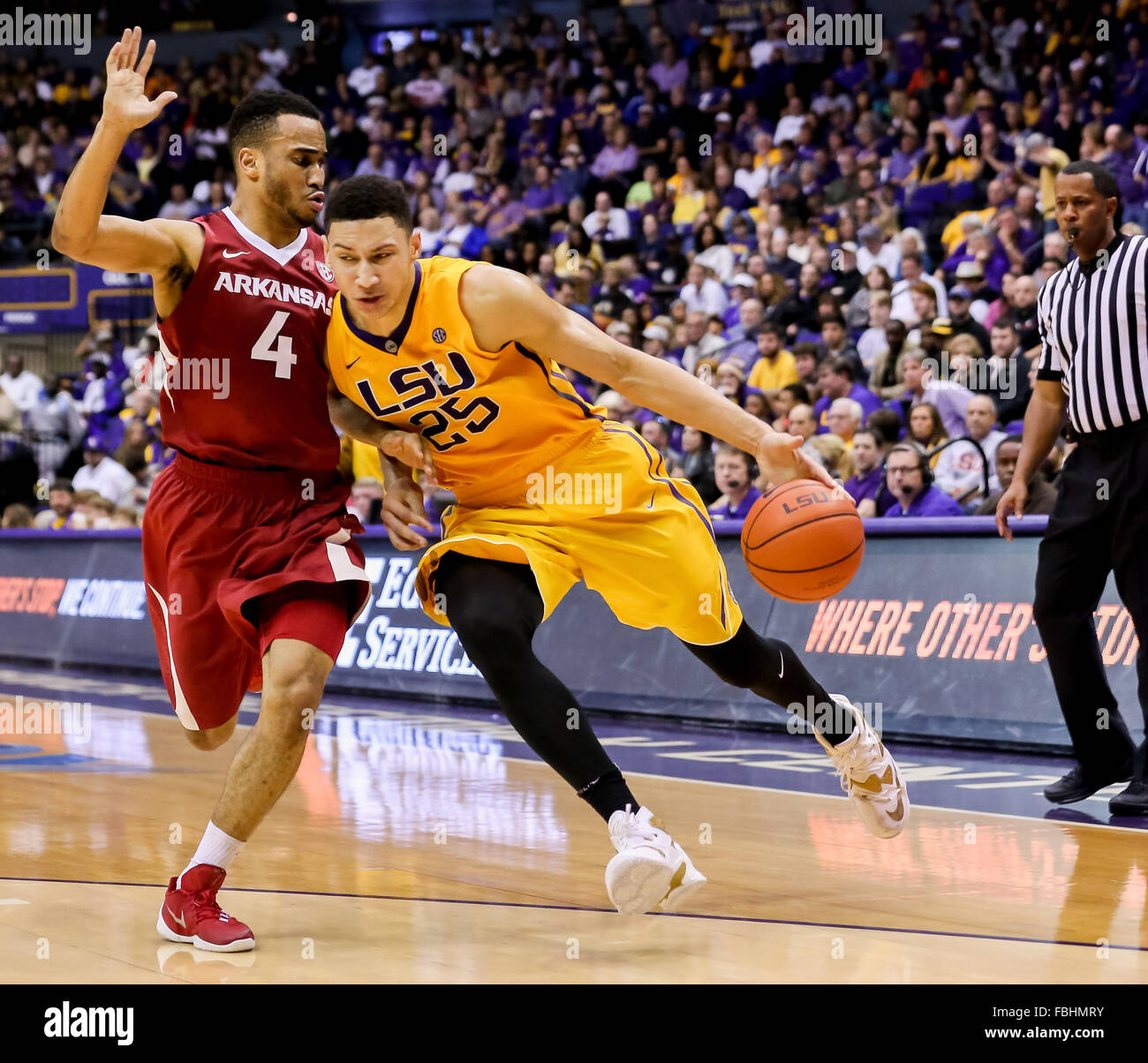 Baton Rouge, LA, USA. 16th Jan, 2016. LSU Tigers forward Ben Simmons ...