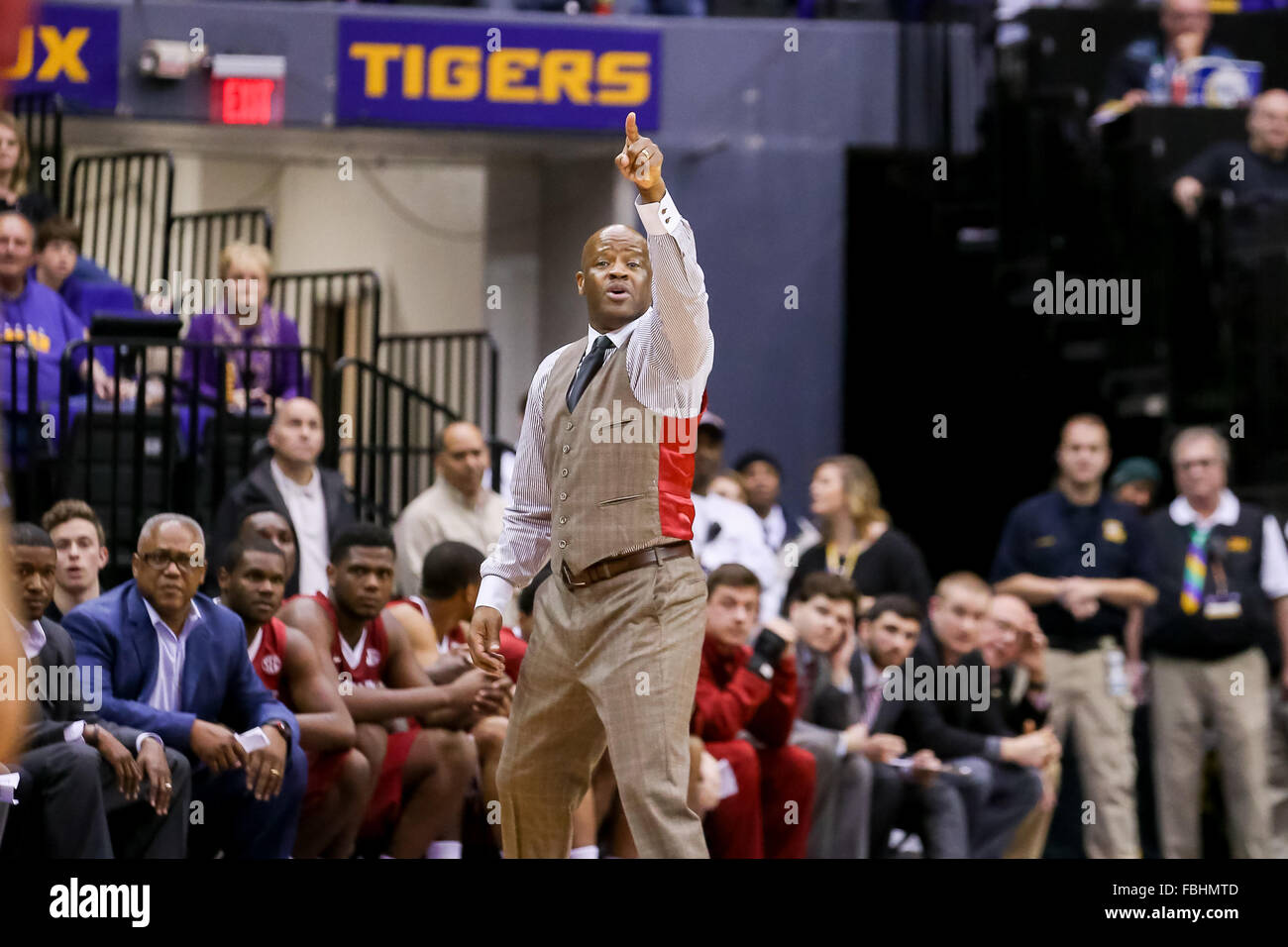 Baton Rouge, LA, USA. 16th Jan, 2016. Arkansas Razorbacks head coach ...