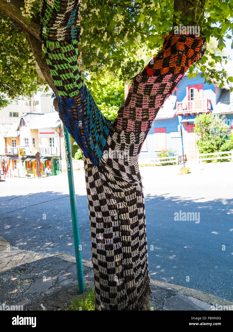 Yarn wrapped tree Stock Photo - Alamy