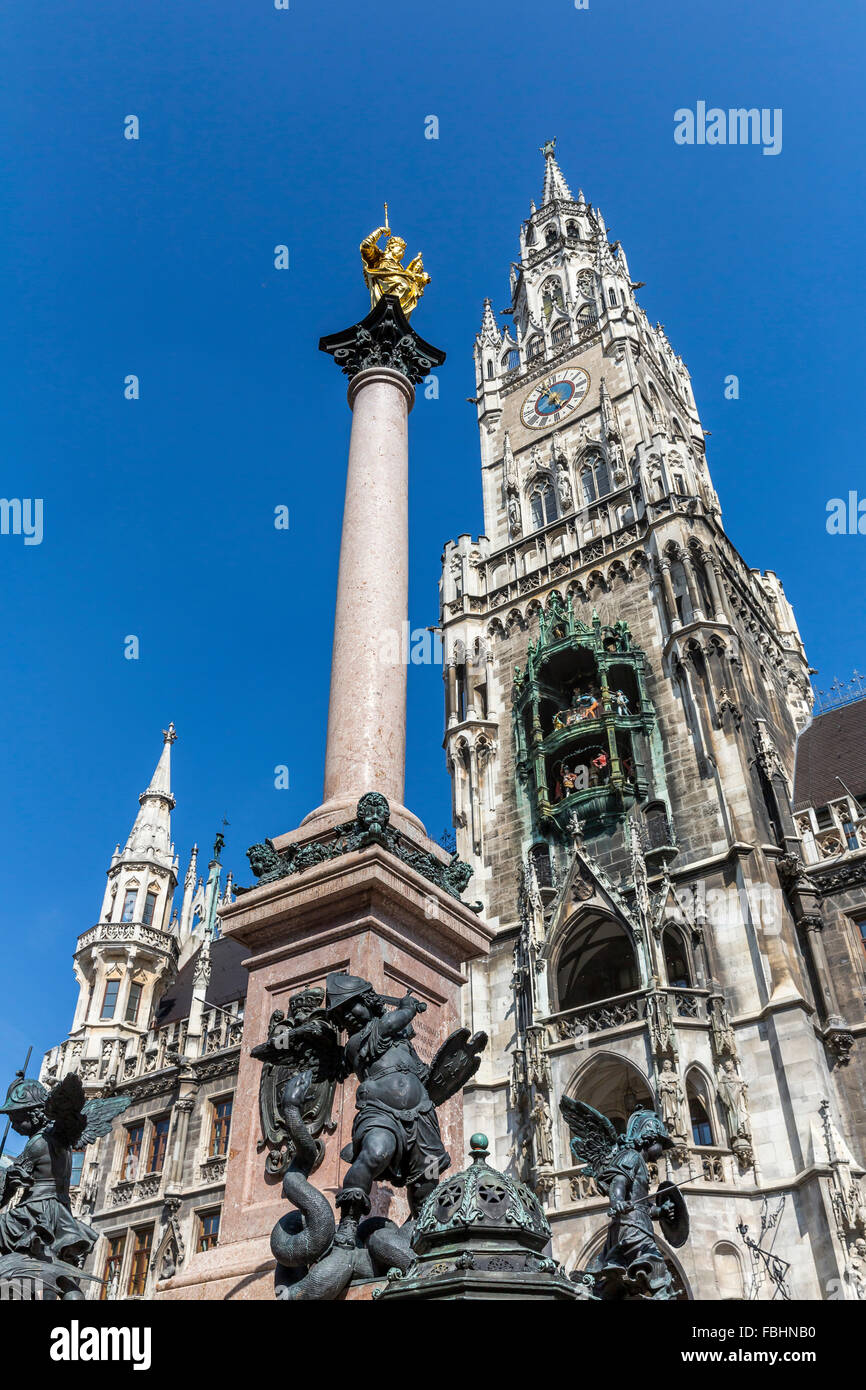 Marys column city hall hi-res stock photography and images - Alamy