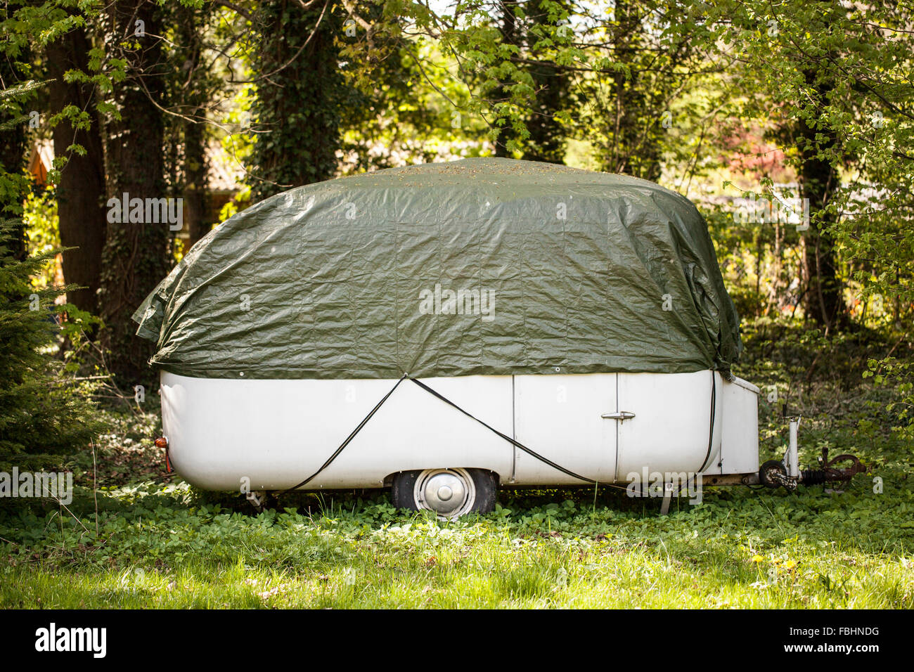 Caravan, trailer, covered Stock Photo - Alamy