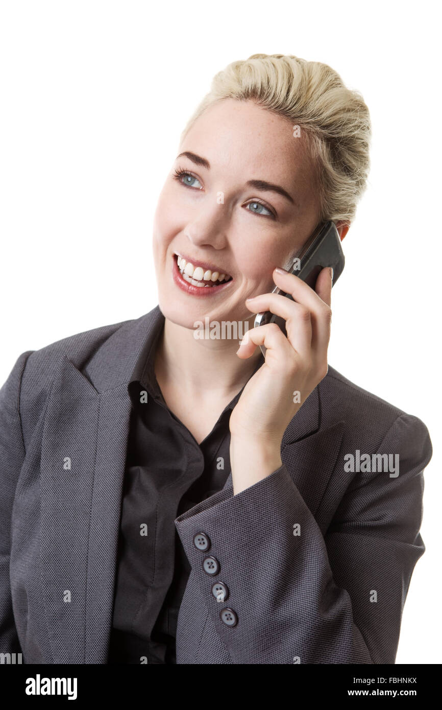 Professional woman making phone hi-res stock photography and images - Alamy