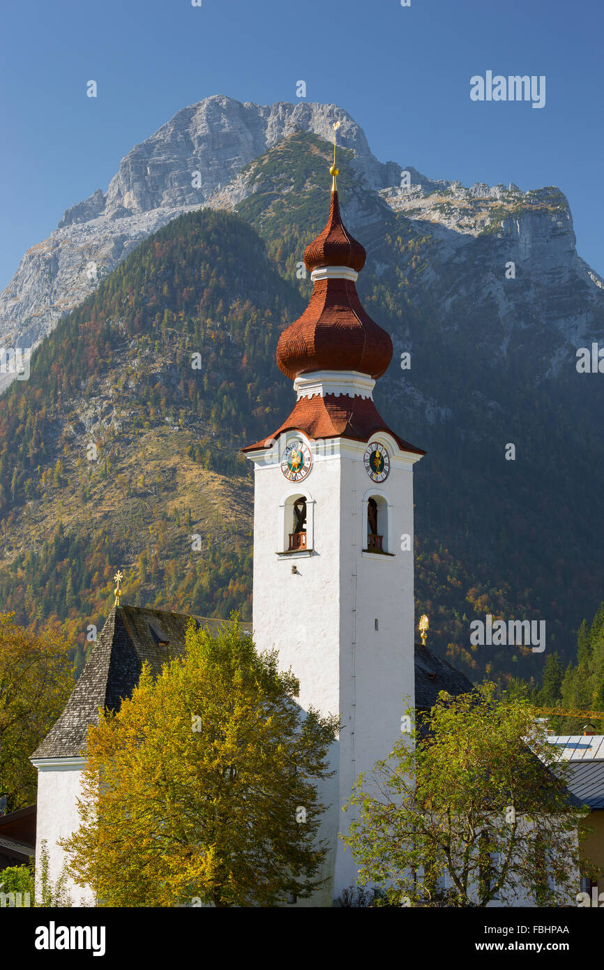 Church in Lofer, Lofer Mountains, Salzburg, Austria Stock Photo - Alamy