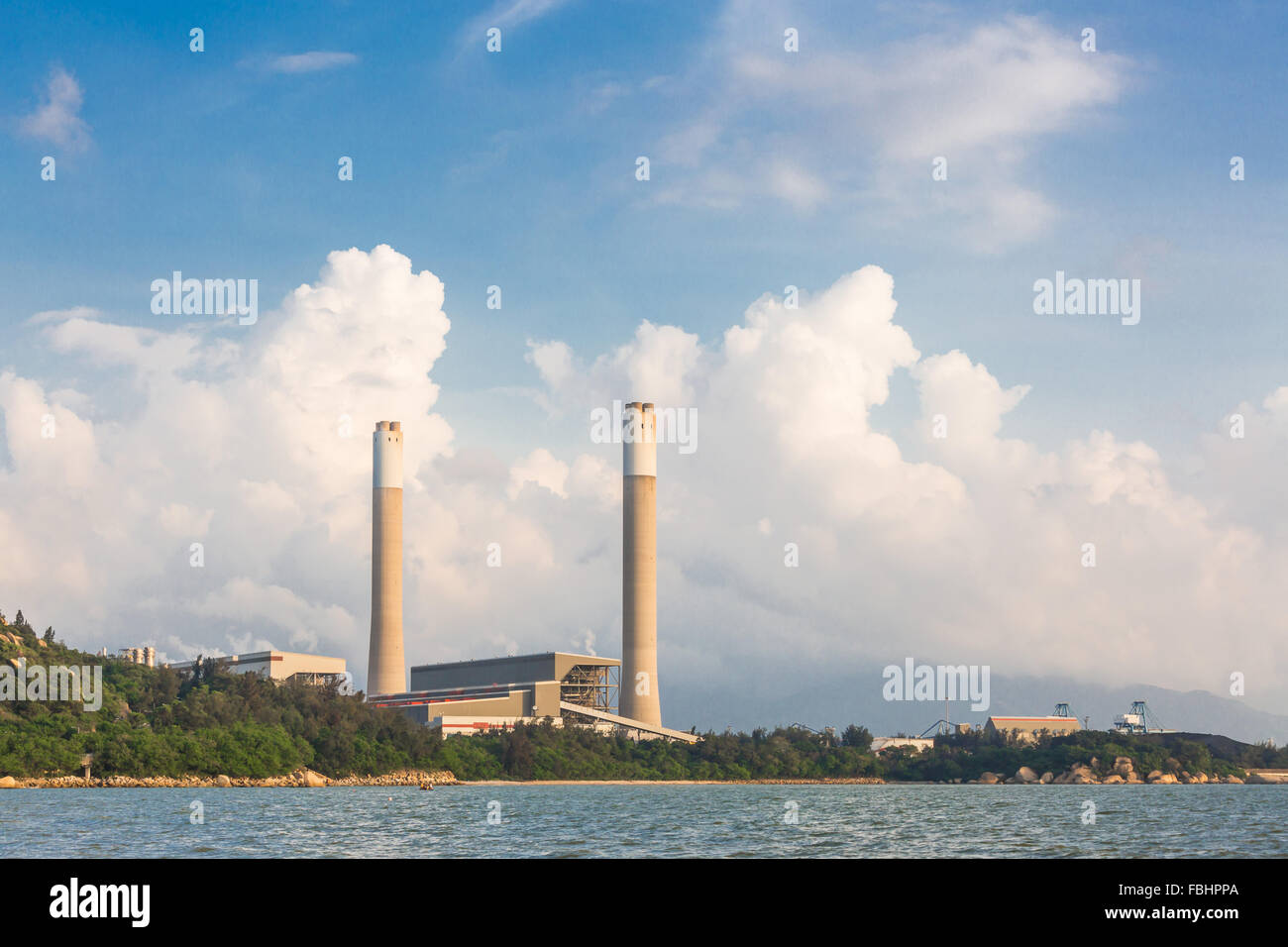 Chimney stack power plant refinery hi-res stock photography and images ...